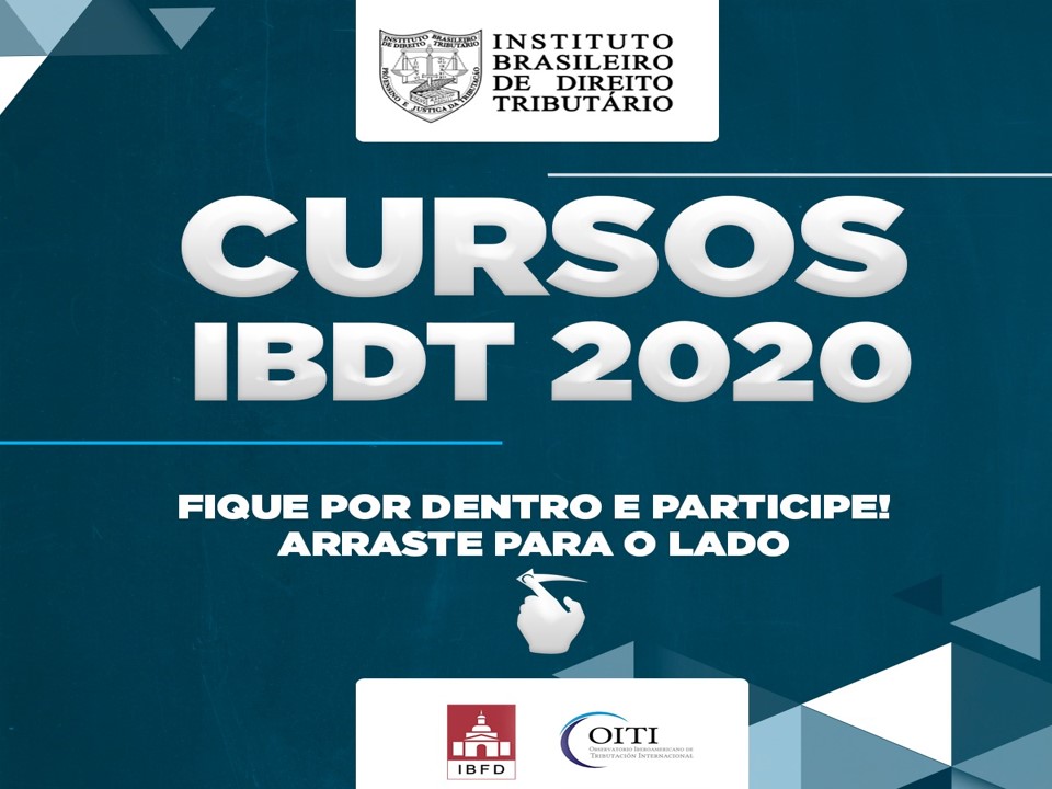 NOVOS CURSO DO IBDT – IBDT